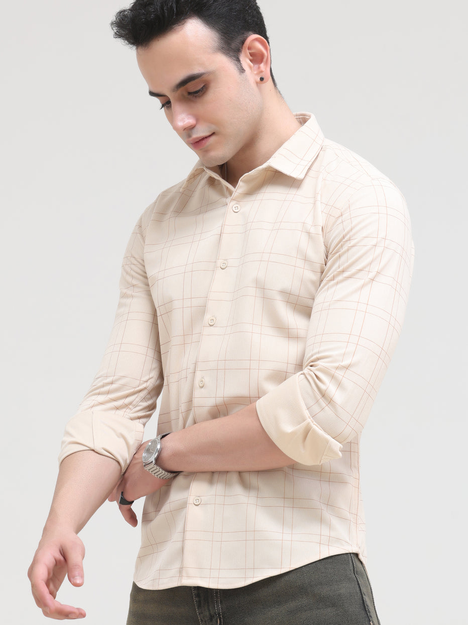 Barley White Slim Fit Shirt – Address Apparels